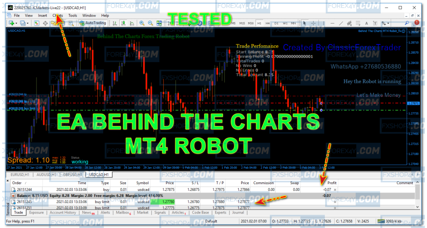 BEHIND THE CHARTS MT4 ROBOT