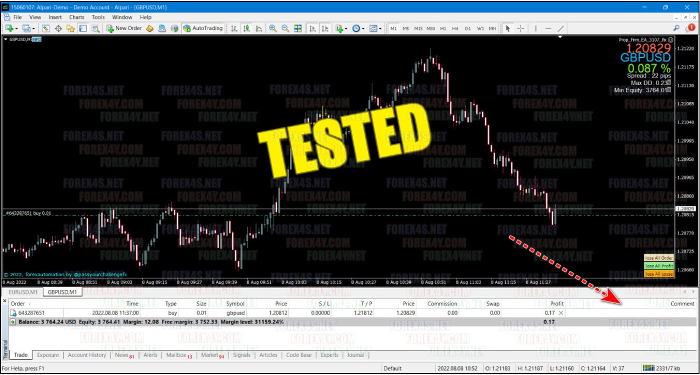 PASS YOUR FTMO CHALLENGE - PROP FIRM EA 3107