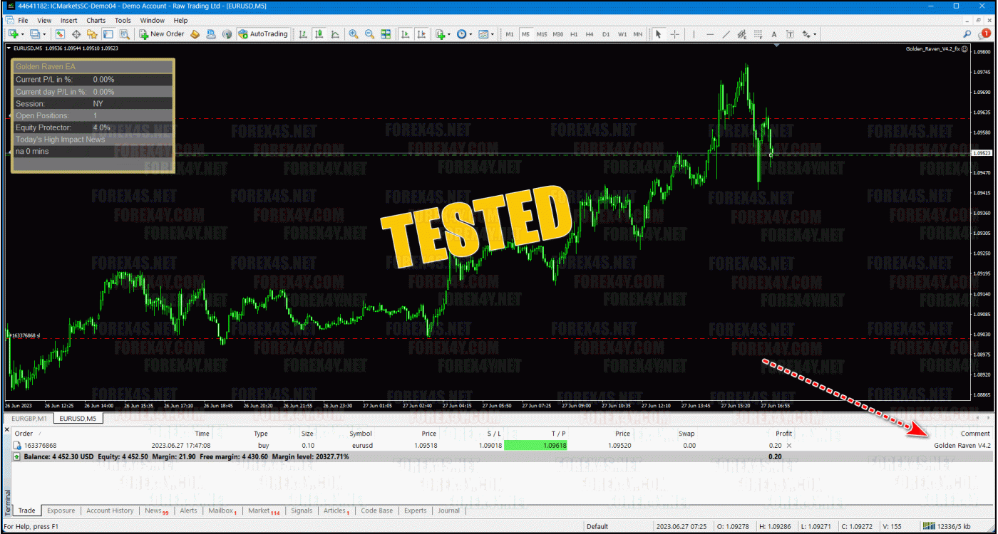 GOLDEN RAVEN EA v4.2