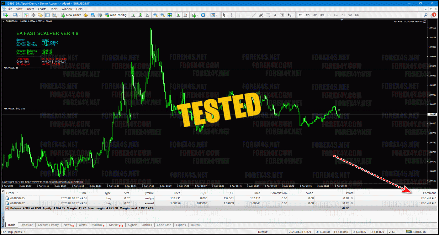 EA FAST SCALPER VER 4.8