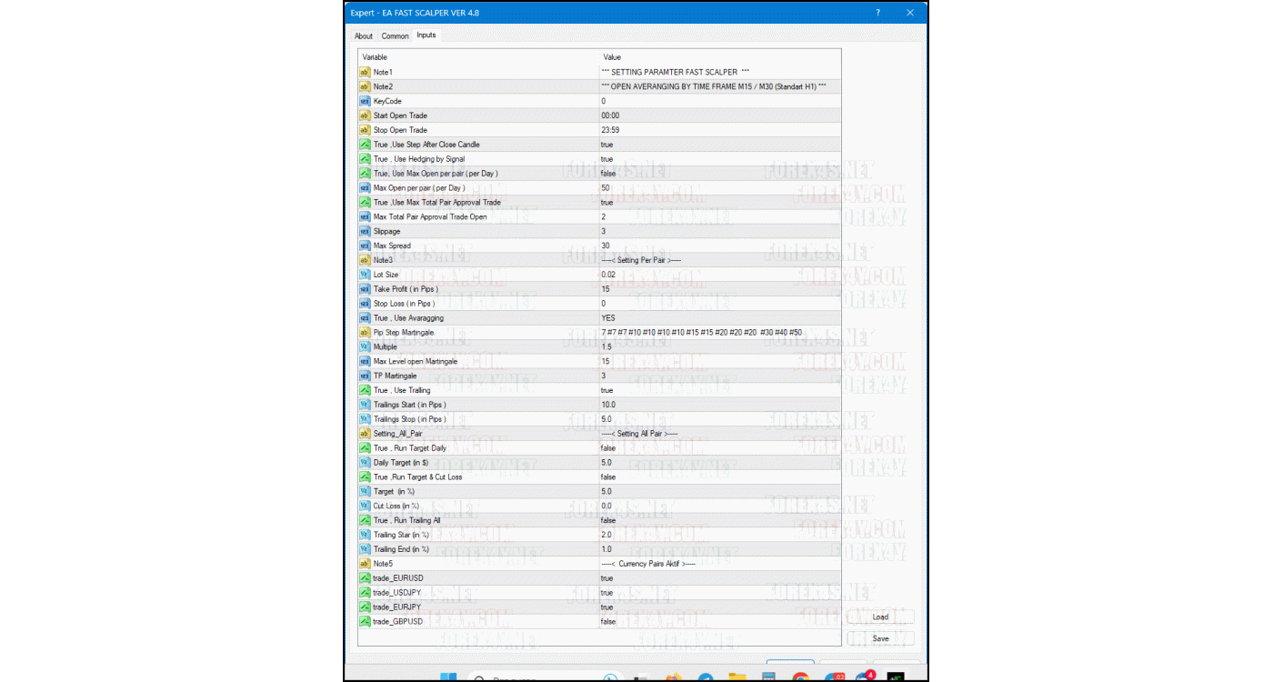 EA FAST SCALPER VER 4.8