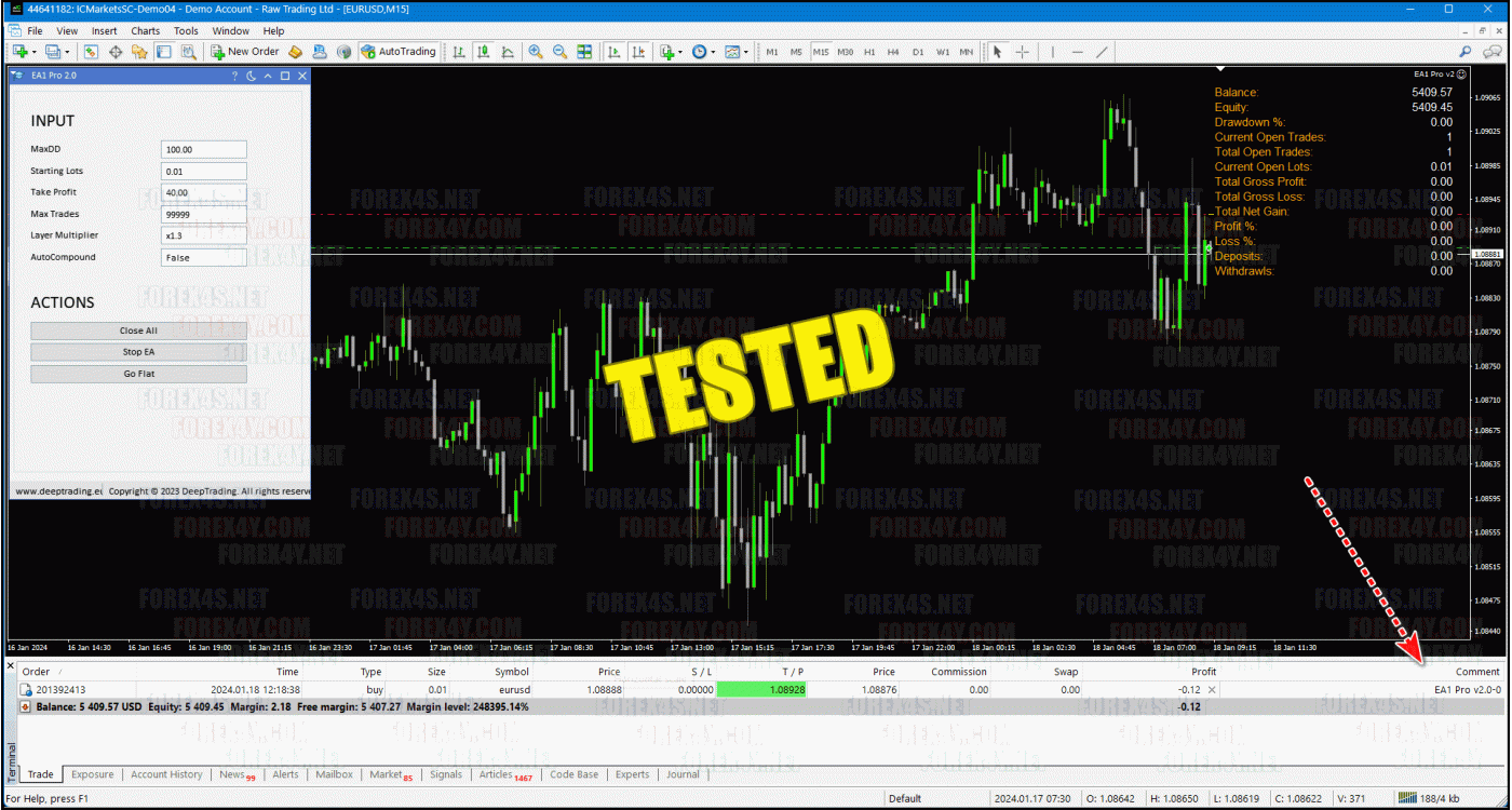 DEEP TRADING EA1 PRO V2