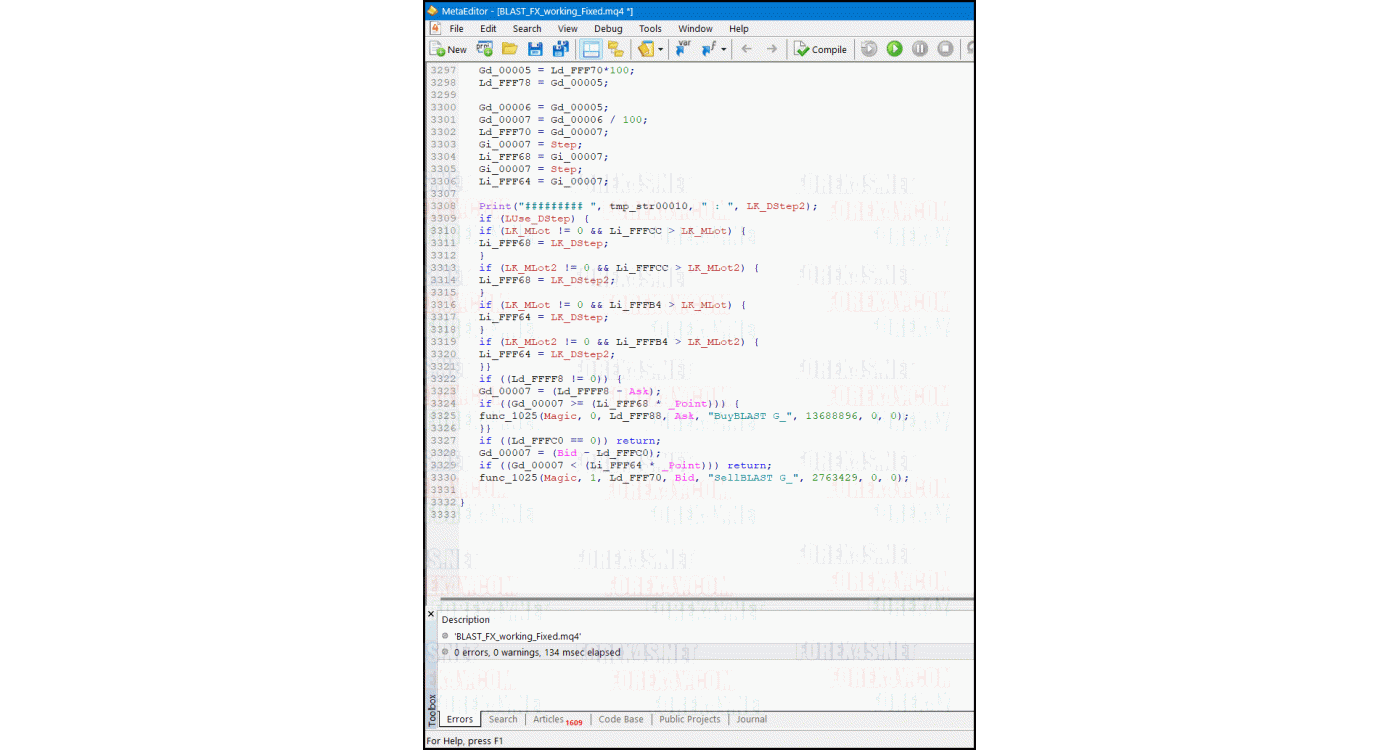 BLAST FX v1.0 (Source Code MQ4)