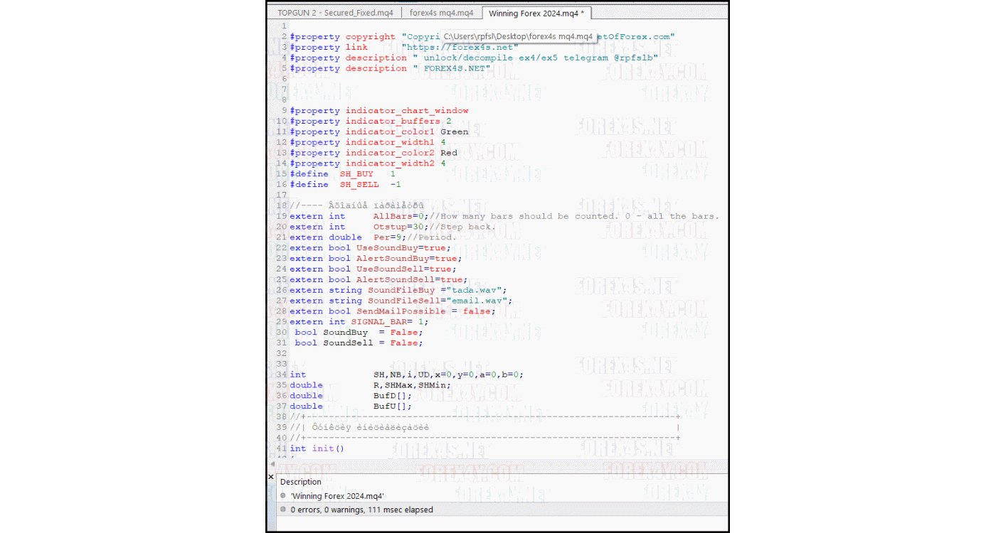 WINNING FOREX TRADING SYSTEM 2024 (Source Code MQ4)
