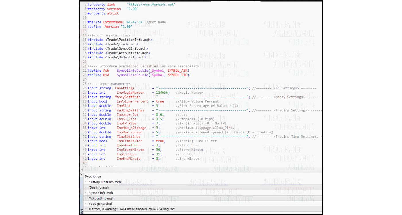 AK-47 SCALPER EA v1.0 MT5 (Source Code MQ5)
